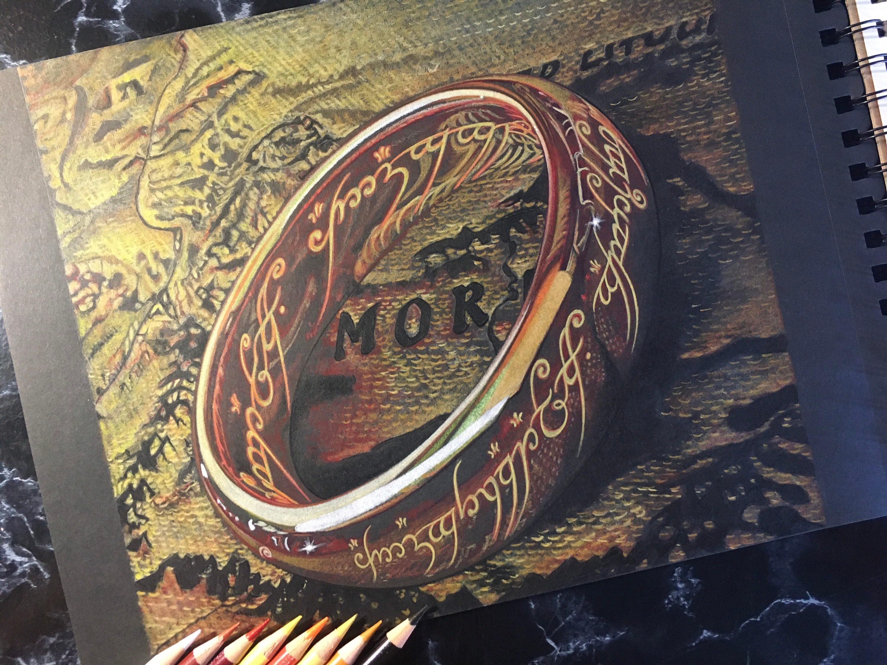 The One Ring Drawing - Etsy