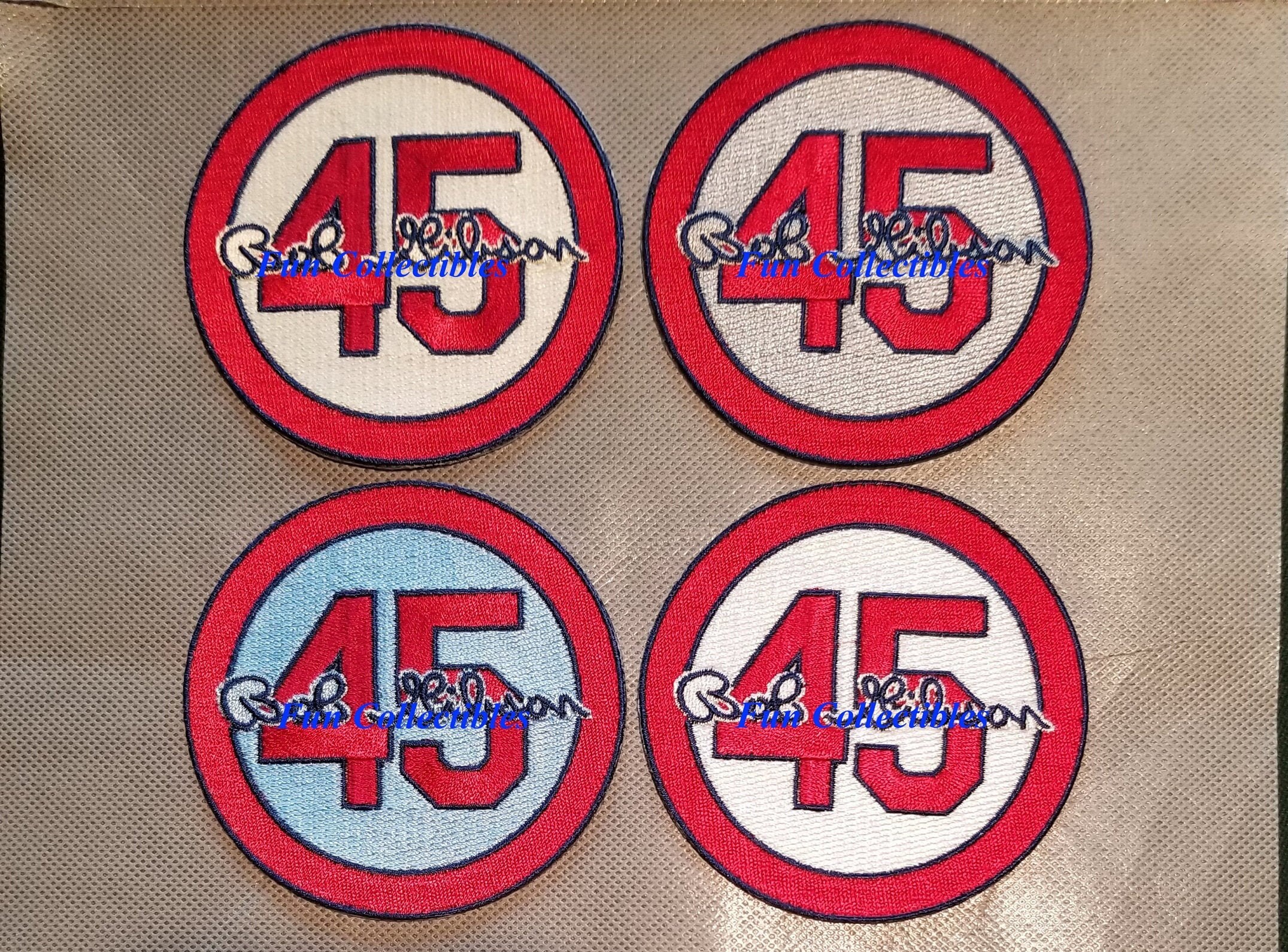 Louis Cardinals Baseball Jersey Patch Bob Gibson 45 Memorial Patch BLUE ...
