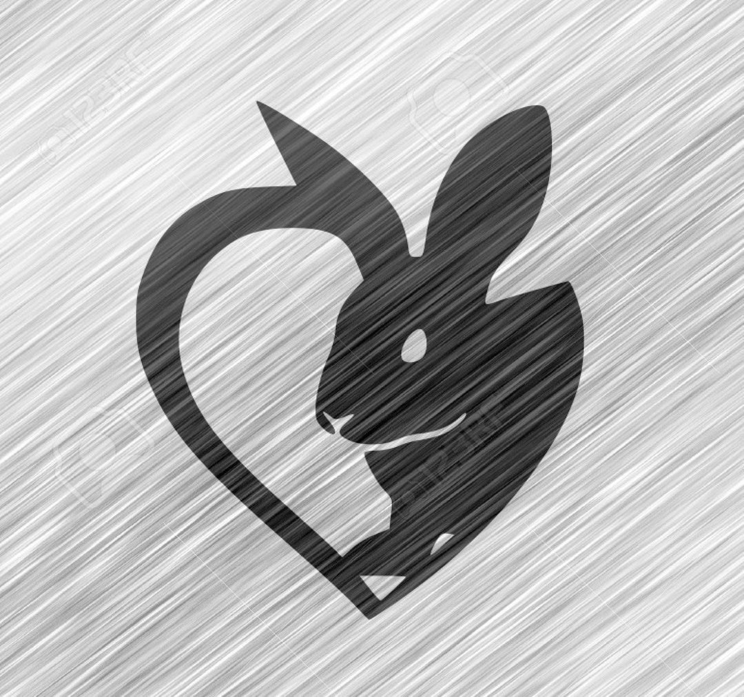 Bunny Love Svg - Dxf - Vector Art - Digital Download - Laser Cut - CNC ...