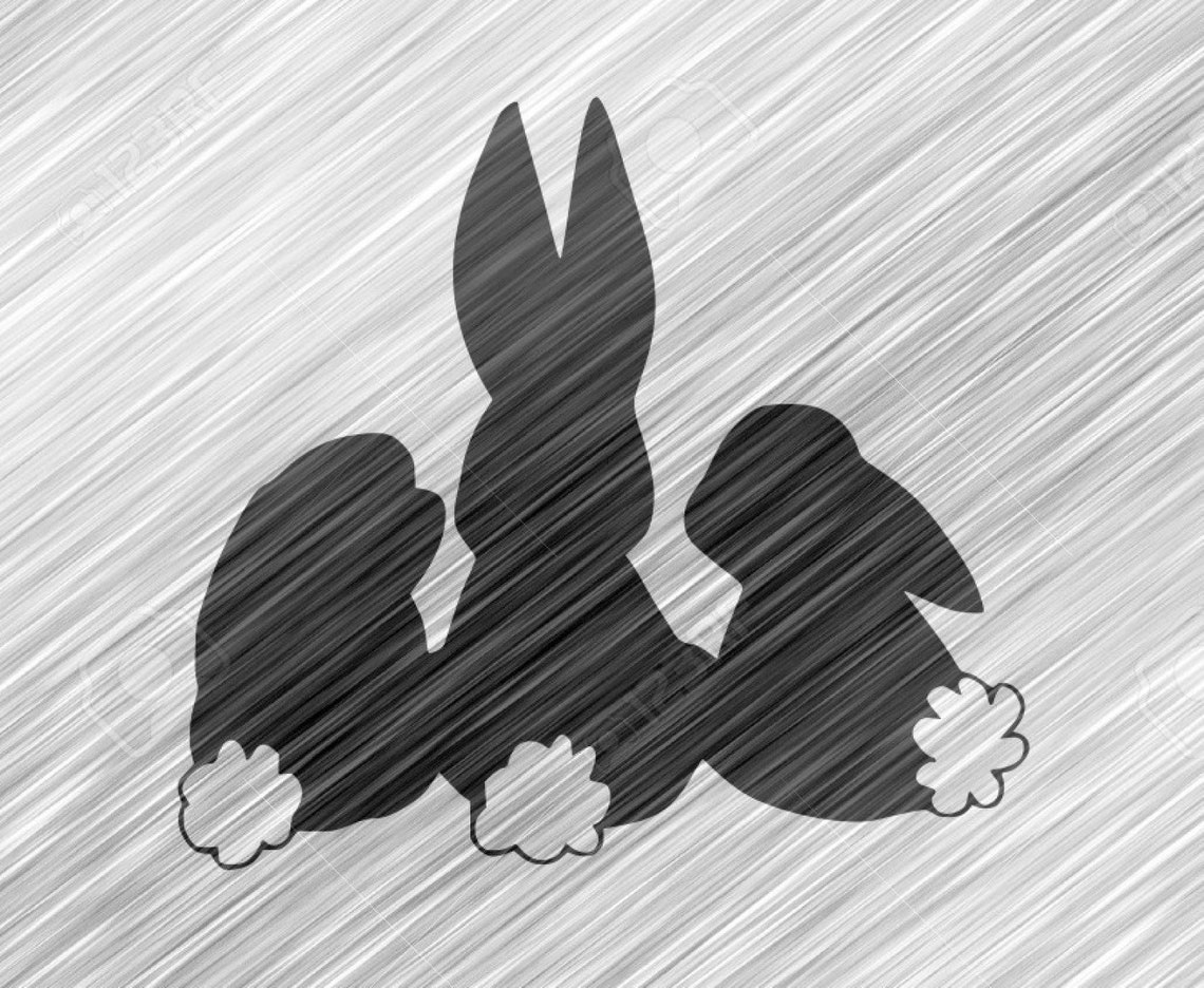 Easter Bunny Trio Svg - Dxf - Vector Art - Digital Download - Laser Cut ...