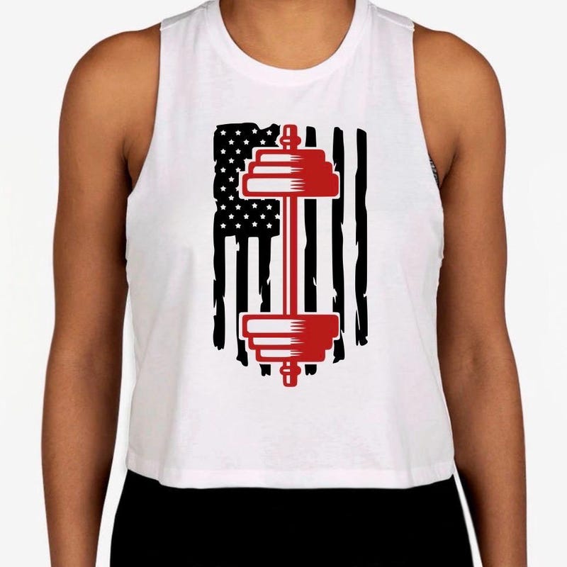 Barbell Crop Tanks - Etsy