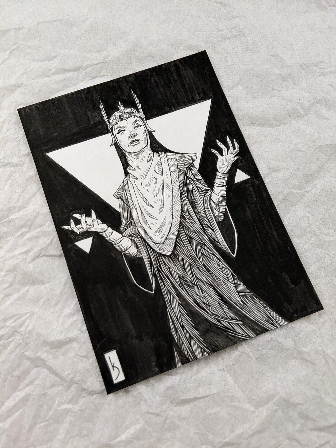 Queen Bavmorda - Willow - Original Ink Art - 5x7 - Hand Drawn - Etsy