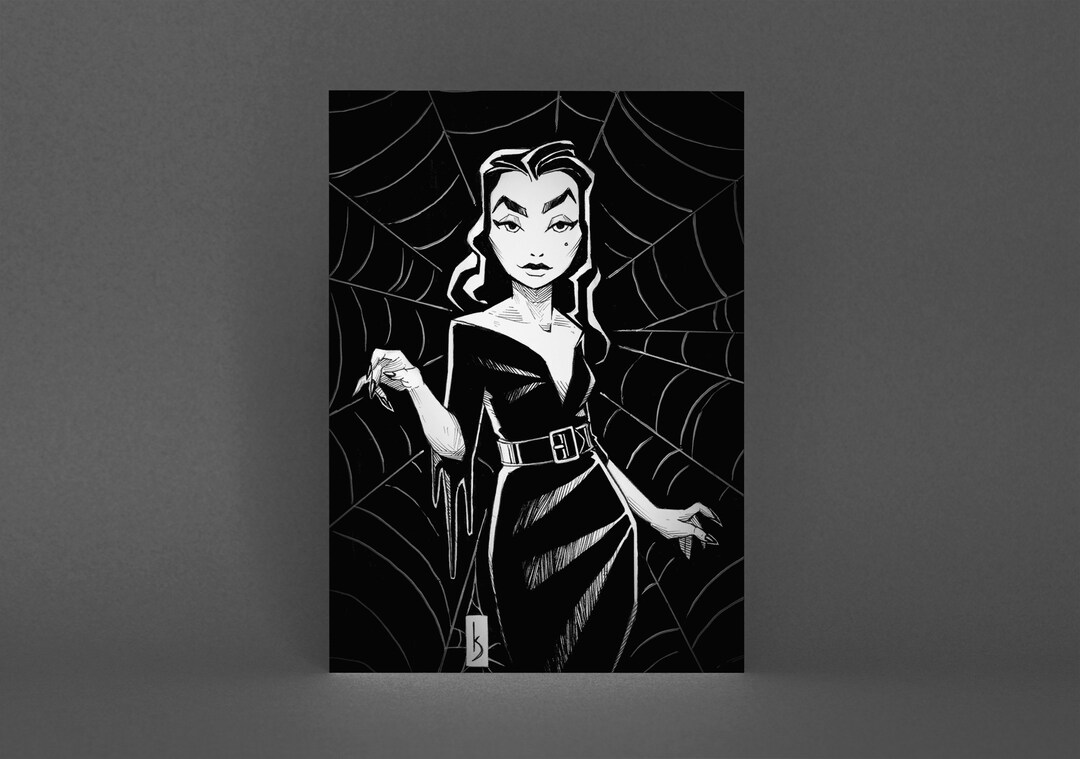Vampira Premium Art Print Wall Art - Etsy