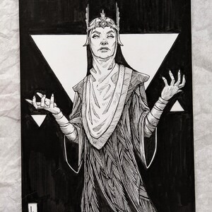 Queen Bavmorda - Willow - Original Ink Art - 5x7 - Hand Drawn - Etsy