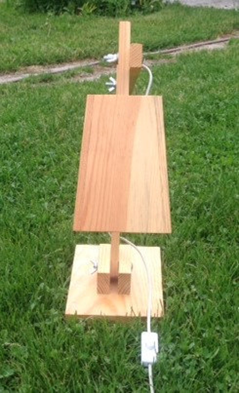 Wooden Desk Lamp. Handmade Table Lamp. Desktop Lamp. - Etsy