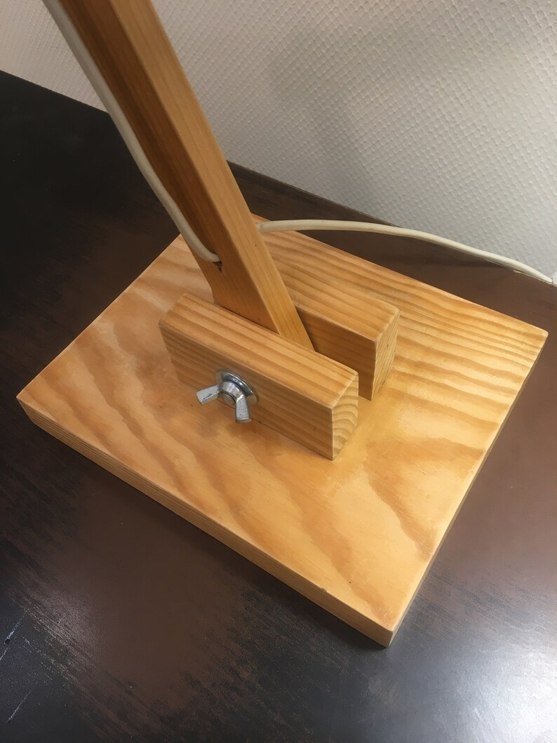 Wooden Desk Lamp. Handmade Table Lamp. Desktop Lamp. - Etsy