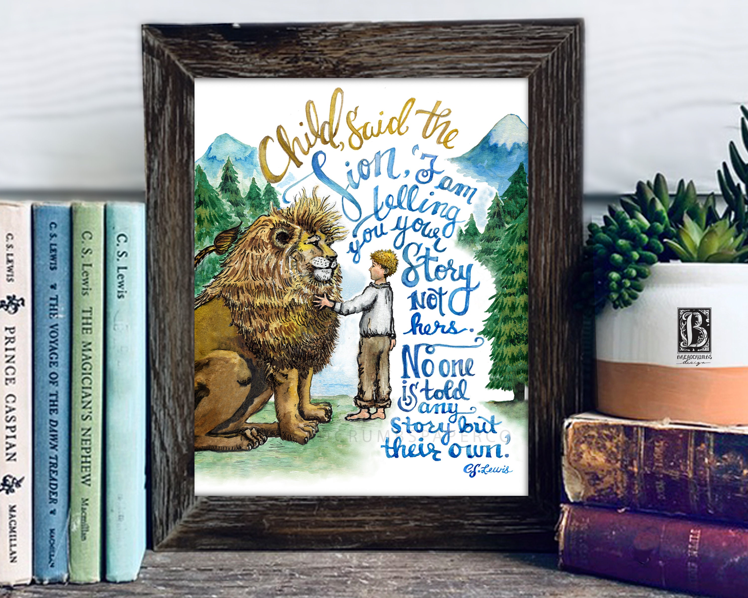Aslan quote PRINT Chronicles of Narnia Narnia print cs | Etsy