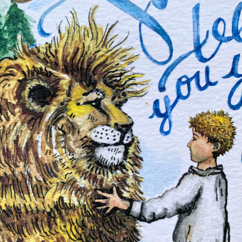 Aslan Quote PRINT Chronicles of Narnia Narnia Print Cs - Etsy