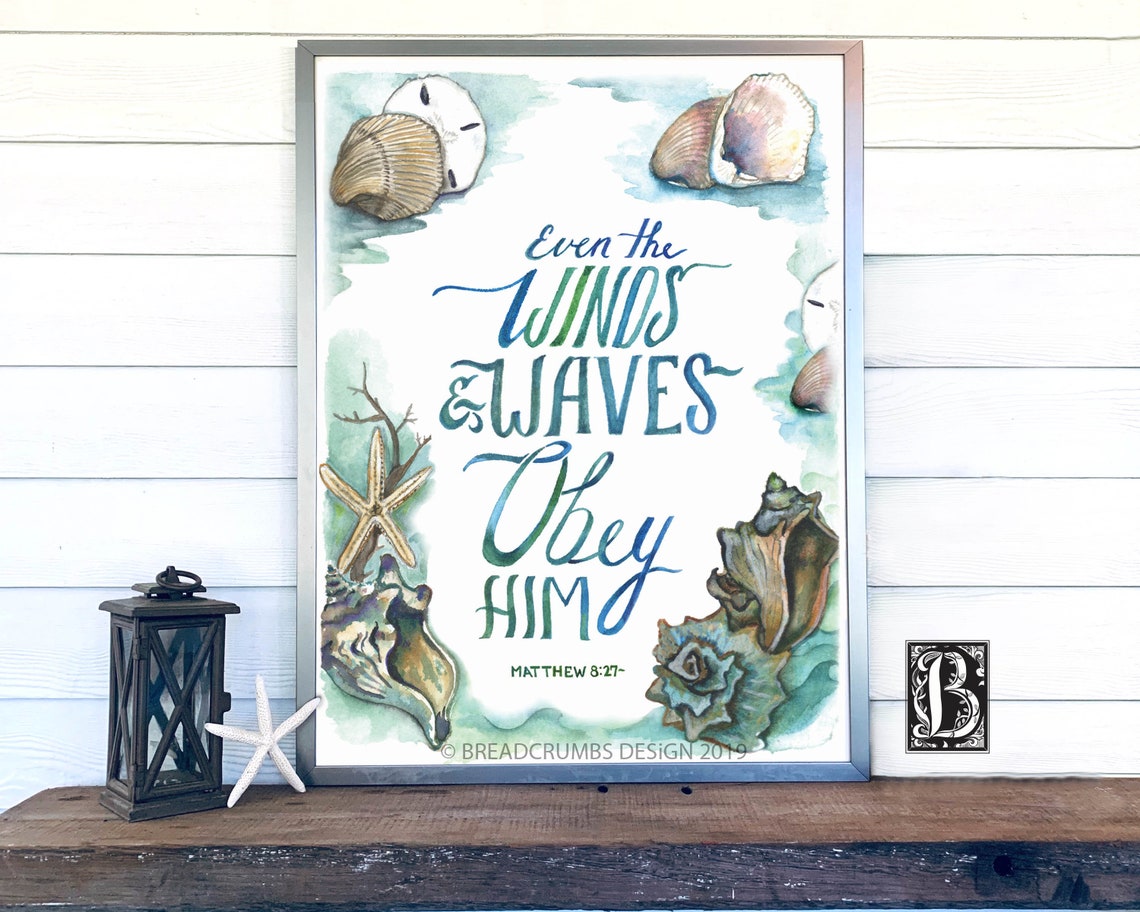 Matthew 8 27 Bible Verse Wall Art Scripture Wall Art - Etsy