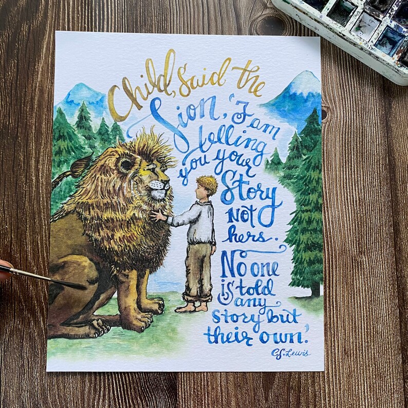 Aslan Quote PRINT Chronicles of Narnia Narnia Print Cs - Etsy