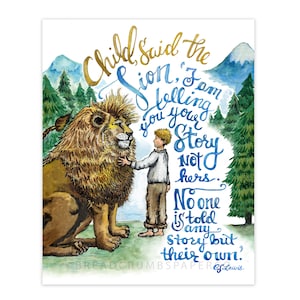 Aslan Quote PRINT, Chronicles of Narnia, Narnia Print, Cs Lewis ...