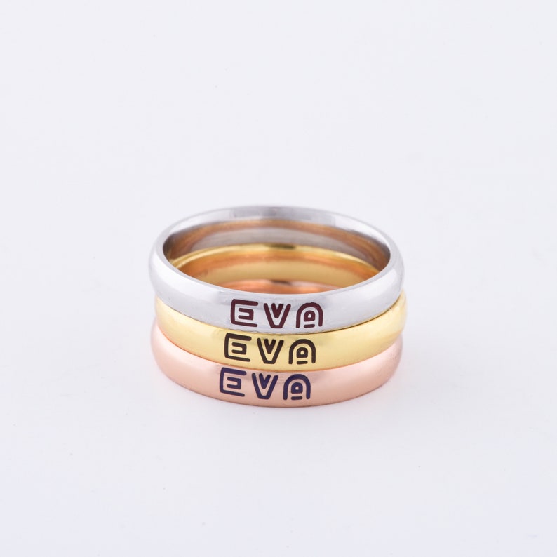 14K Solid Gold Wedding Ring Promise Ring for Her Classic - Etsy