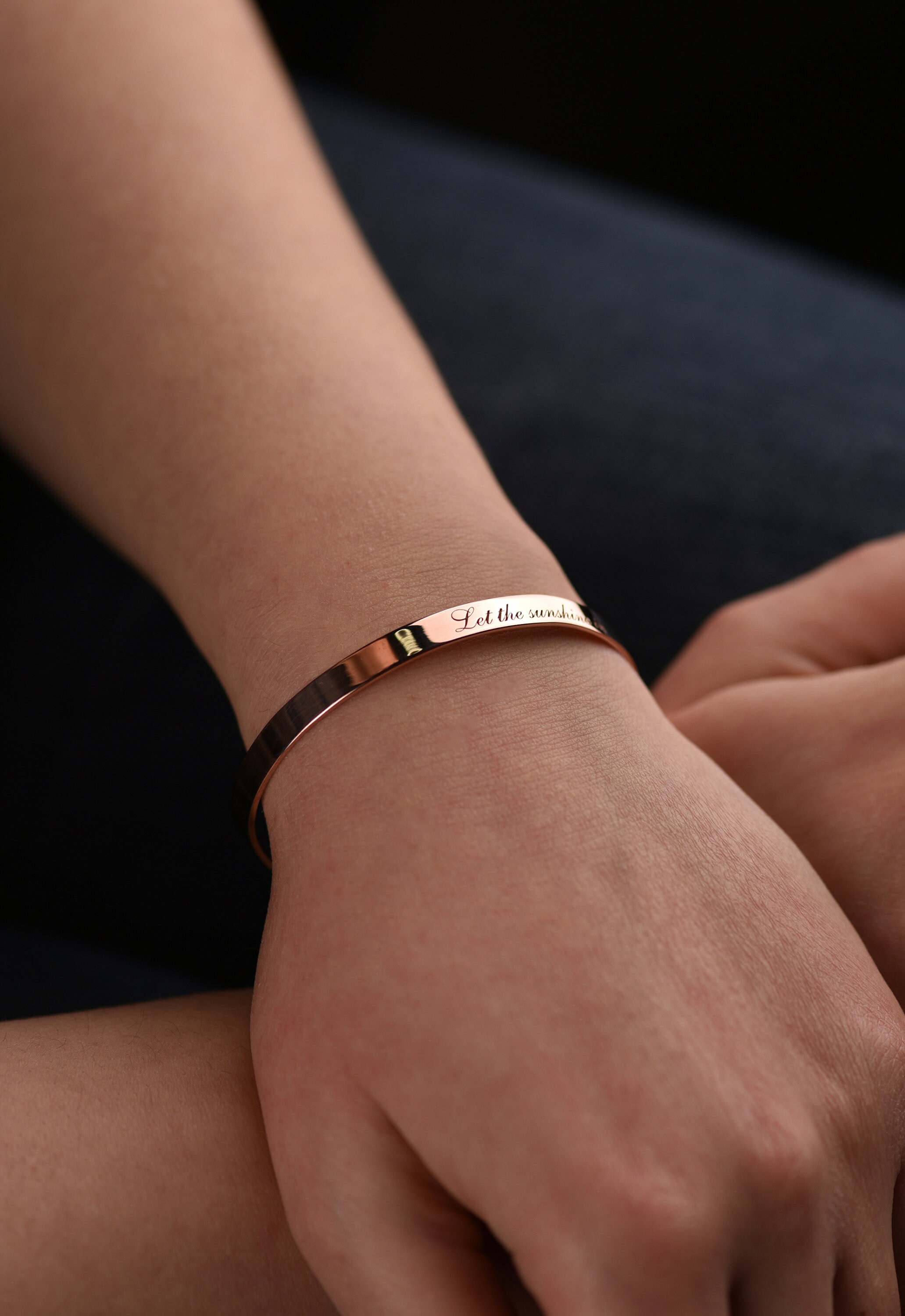 Personalized Engraved Bracelet Custom Bracelet Inspirational - Etsy ...