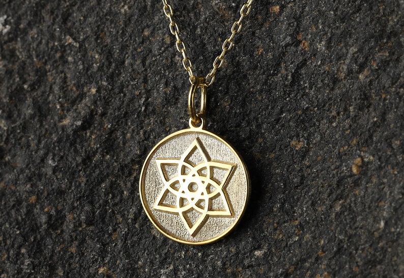 14k Gold Lotus Flower Necklace Personalized Lotus Pendant - Etsy