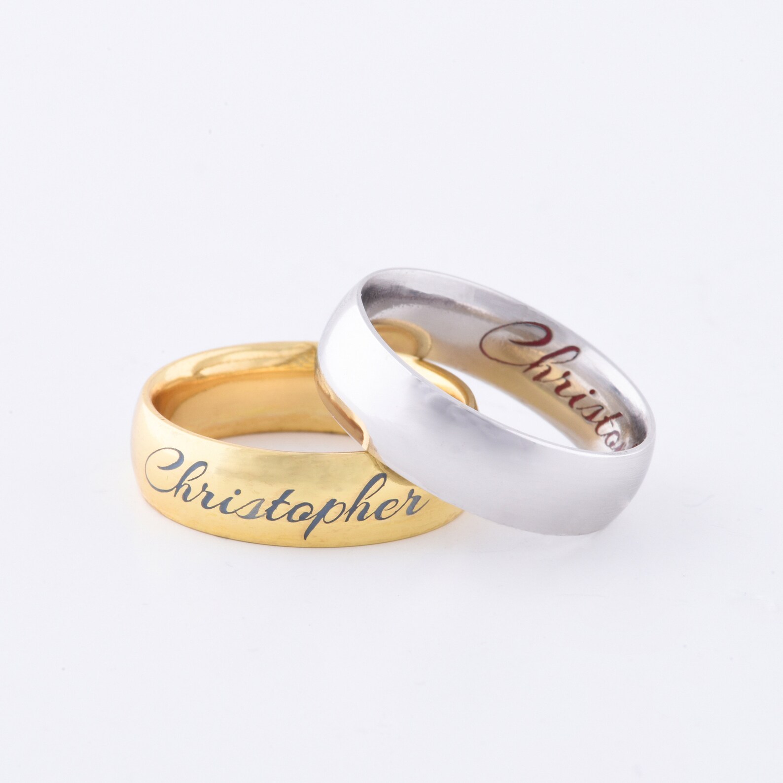 Name Ring for Men Personalized Engraved Ring Personalized | Etsy