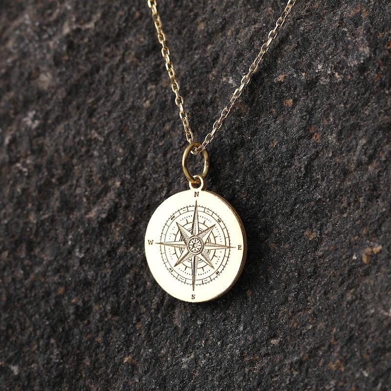 Compass Pendant - Etsy