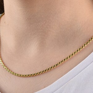 Solid 14K Gold Chain Necklace, 14K Gold Chain, Gold Fancy Chain ...