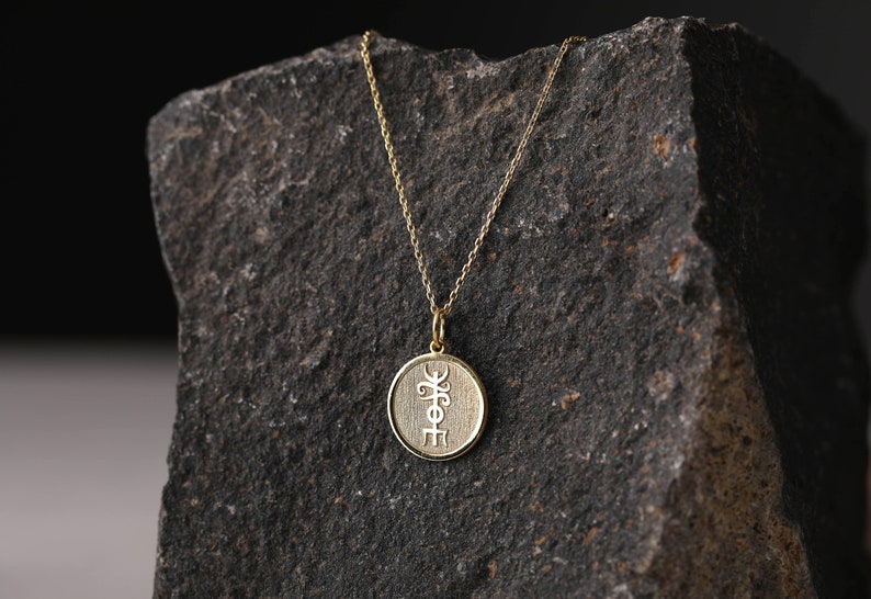 14k Gold Odin Rune Necklace Personalized Odin Name Pendant - Etsy