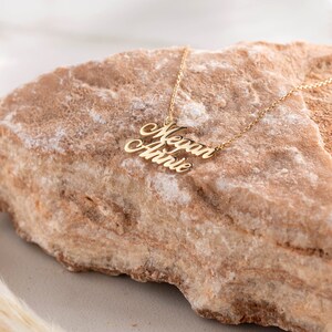 Personalized Multiple Name Necklace, Two Name Necklace Gold, Best ...