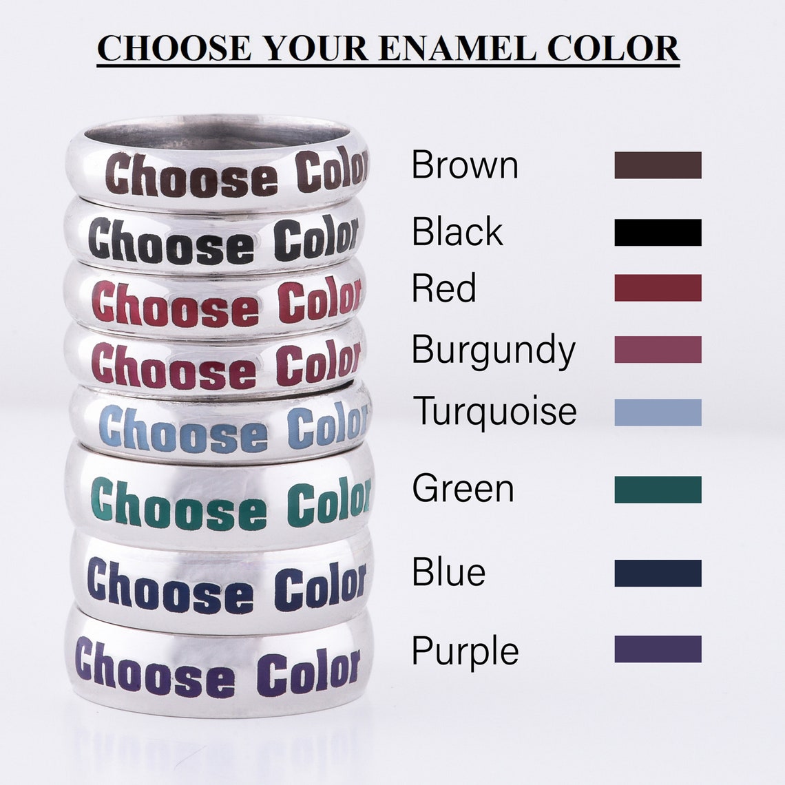 Morse Code Ring Name Ring Custom Ring Silver Enamel Ring | Etsy