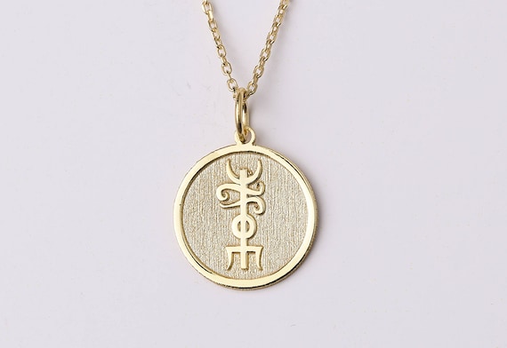 14k Gold Odin Rune Necklace Personalized Odin Name Pendant - Etsy