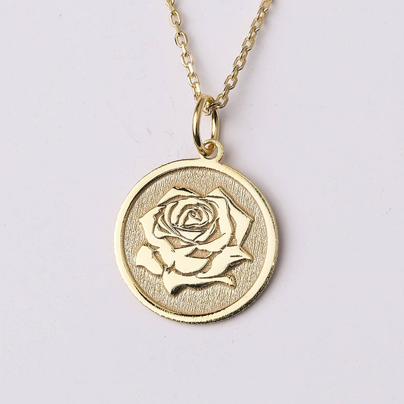 Rose Necklace - Etsy