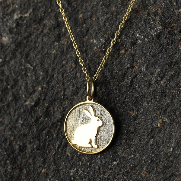 Bunny Necklace - Etsy