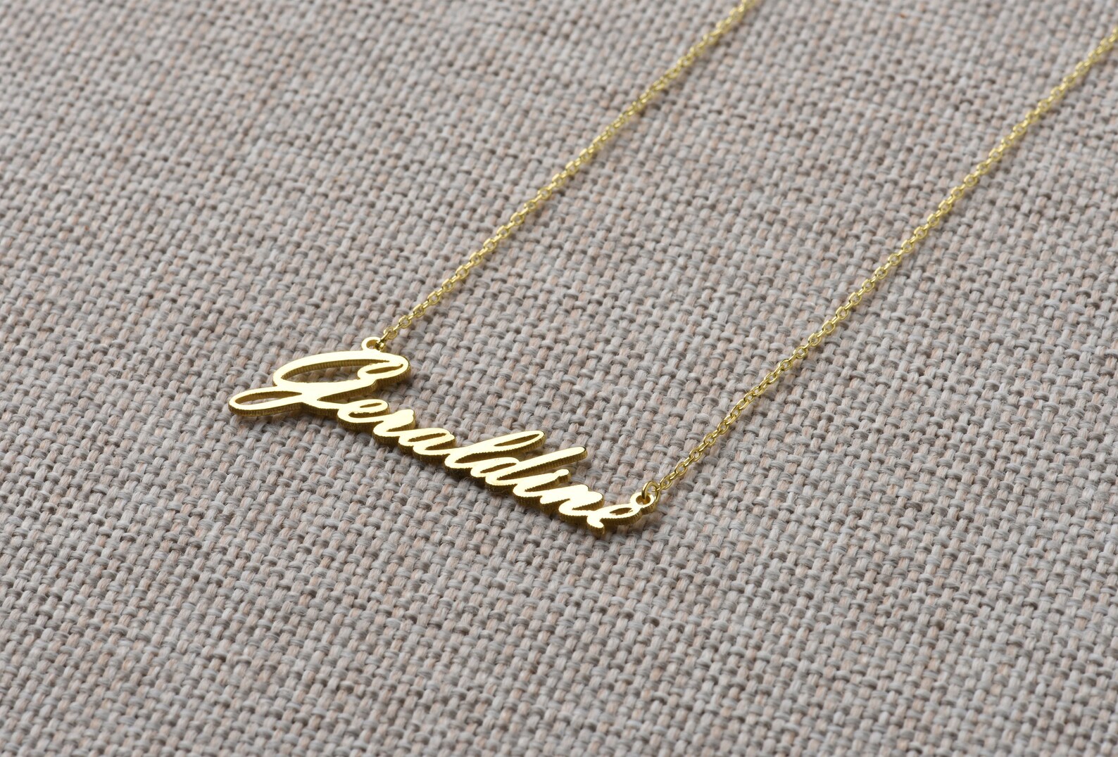 Cursive Name Necklace Name Necklace Gold Personalized - Etsy
