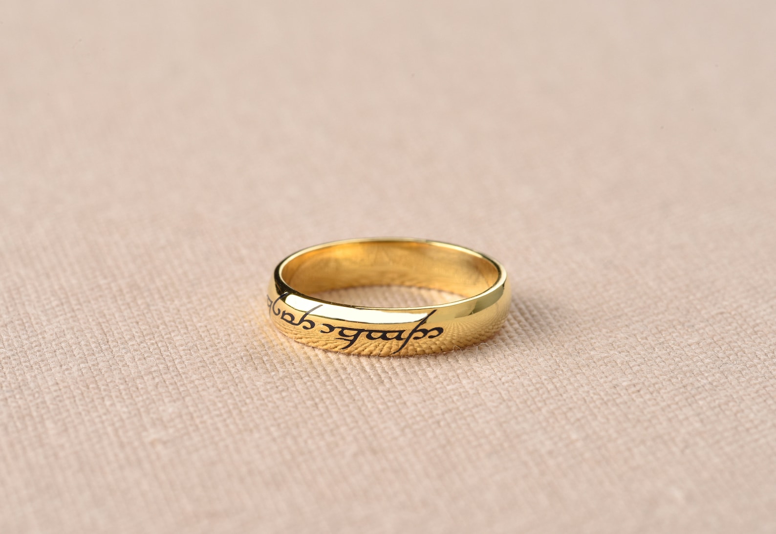 Elvish Gold Ring Band Elvish Gold Ring Gold Elven Ring - Etsy
