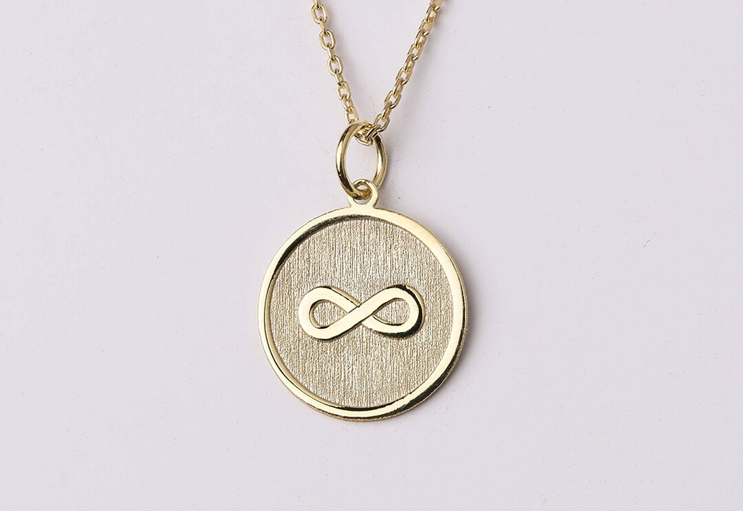 14k Gold Infinity Necklace, Personalized Infinity Necklace, Infinity ...