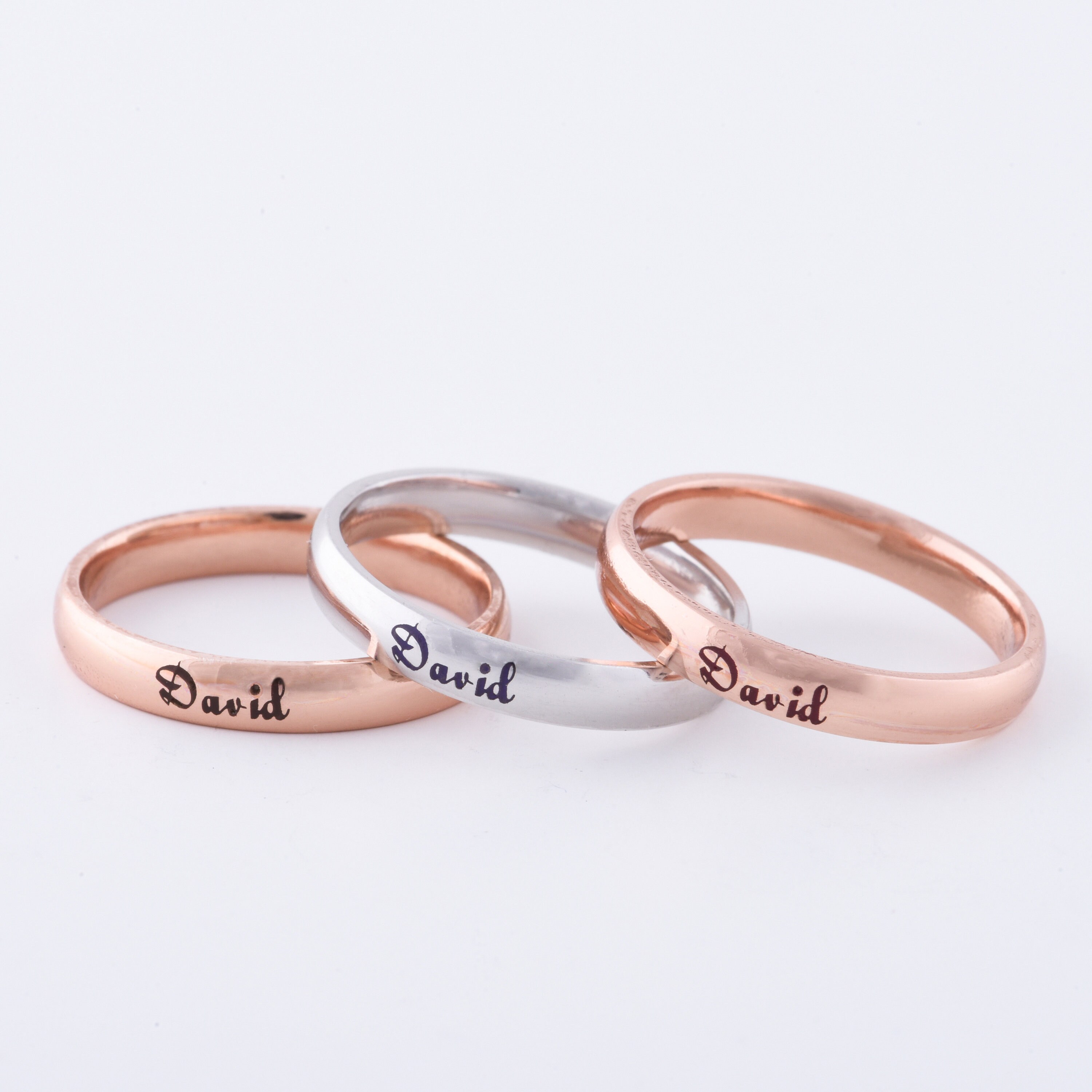 Script Name Ring Custom Signet Ring Personalized Name Ring | Etsy