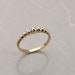14K Gold Thumb Ring Bead Ring Gold Gold Stacking Ring Midi - Etsy