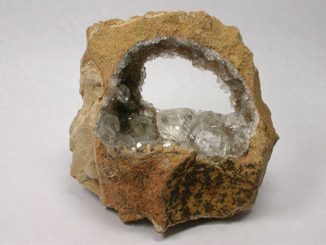 CALCITE Fine Clear Gemmy Crystals of Calcite on Matrix From France. - Etsy