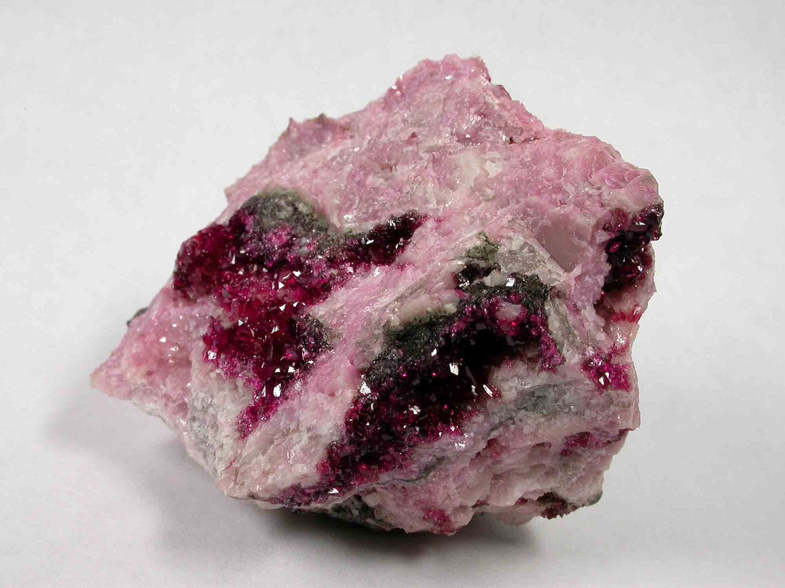 Fine rich pink Roselite crystal specimen from Morocco | Etsy