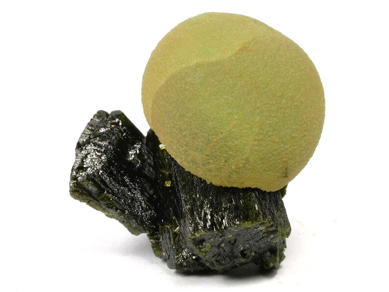 Prehnite With Epidote Specimen - Mali Mineral Collection - Etsy