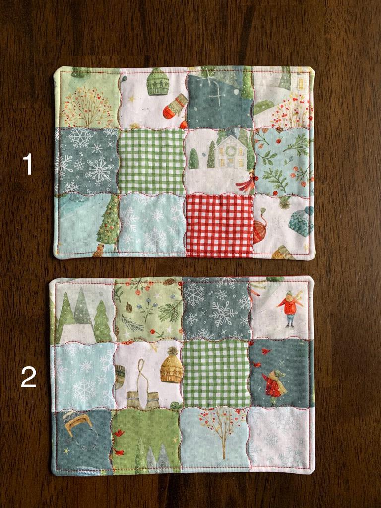 Winter Wonderland Themed Mug Rug | Handmade Quilted Gift | 9 Designs - Etsy