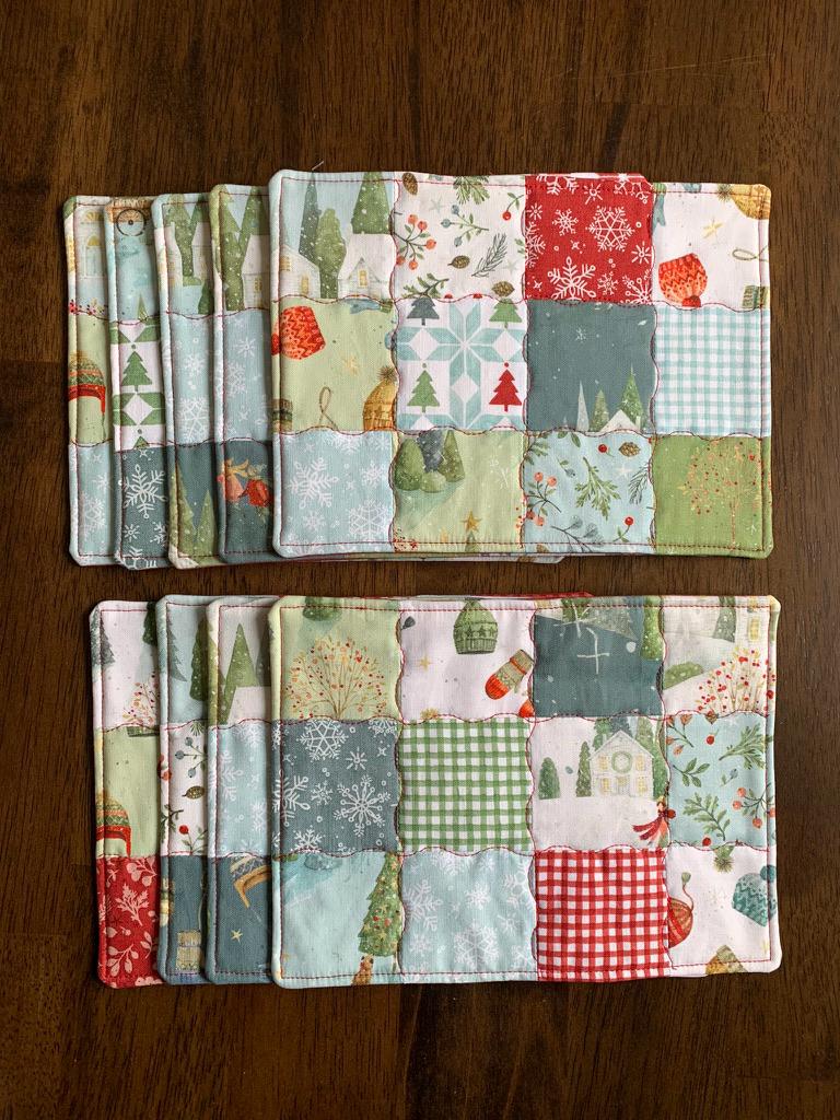 Winter Wonderland Themed Mug Rug | Handmade Quilted Gift | 9 Designs - Etsy