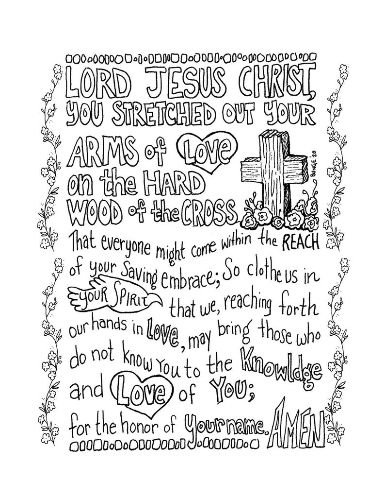 Morning Prayer Doodlio Divina Coloring Page - Etsy