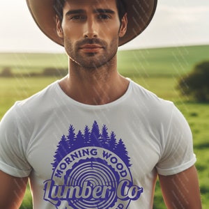 2 in 1 SVG Morning Wood Lumber Co We Work Hard PNG Adult Male Sarcastic ...