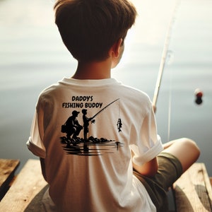SVG "daddy's Fishing Buddy" Kid Father Boat Fisherman Cup T-shirt ...