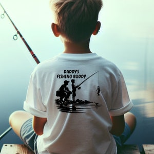 SVG "daddy's Fishing Buddy" Kid Father Boat Fisherman Cup T-shirt ...