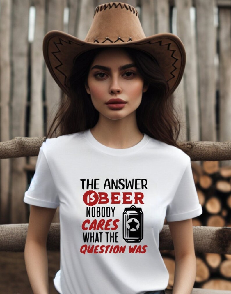 Funny SVG "the Answer is Beer No One Cares What the Question Was" Gift ...