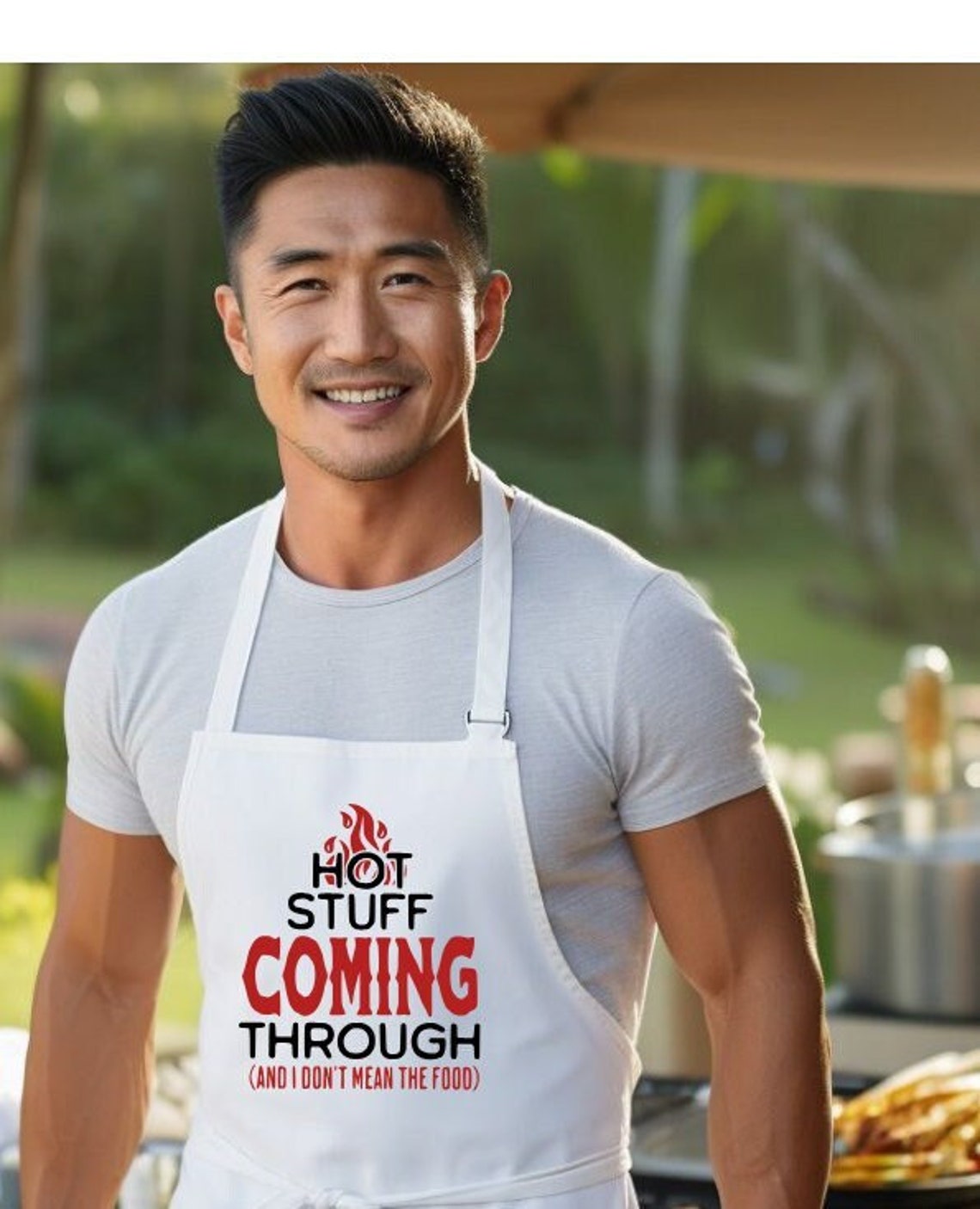 SVG Grill Funny "hot Stuff Coming Through and I Don't Mean the Food ...