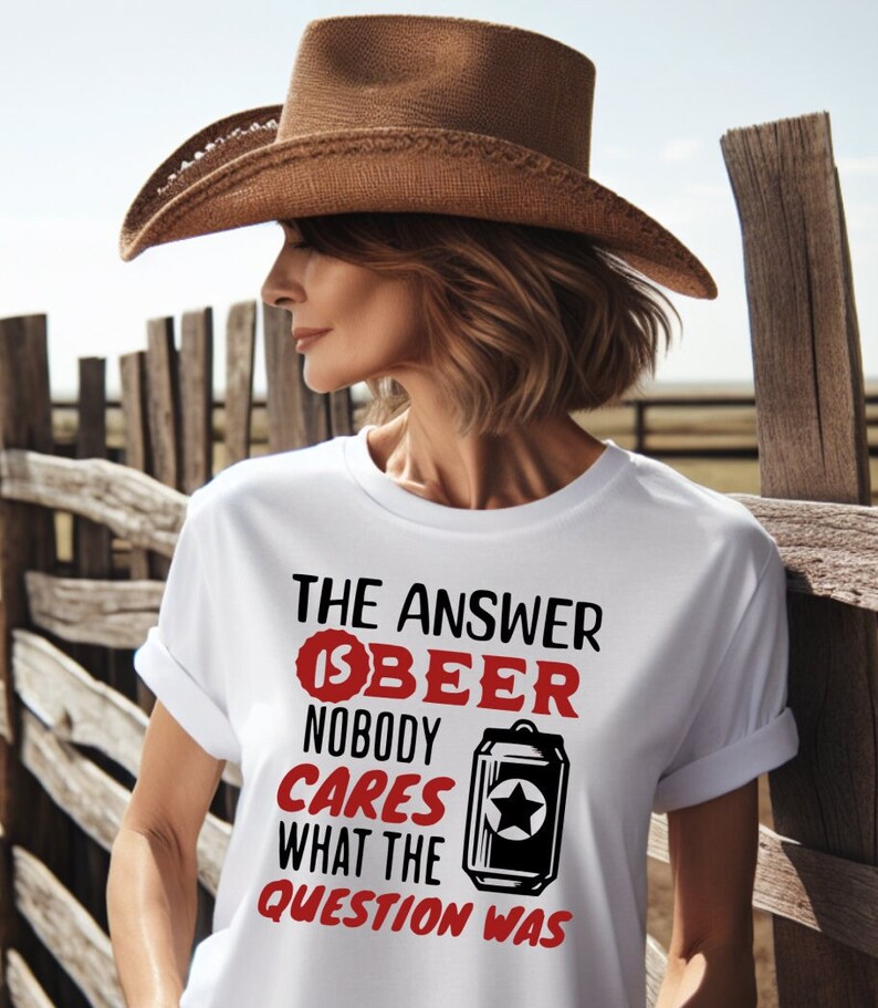 Funny SVG "the Answer is Beer No One Cares What the Question Was" Gift ...