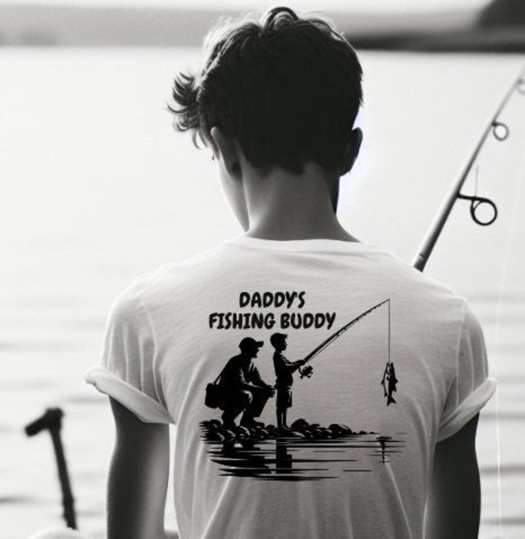 SVG "daddy's Fishing Buddy" Kid Father Boat Fisherman Cup T-shirt ...
