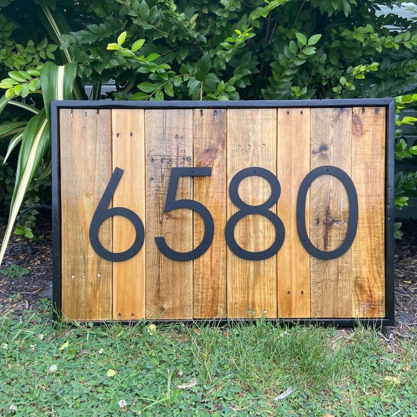Large Wood Numbers - Etsy