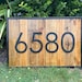 House Numbers Oversized Rustic Modern | 10 Inch Number Sign |large ...