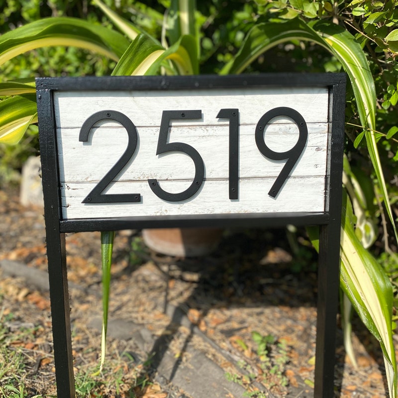 House Number Post - Etsy
