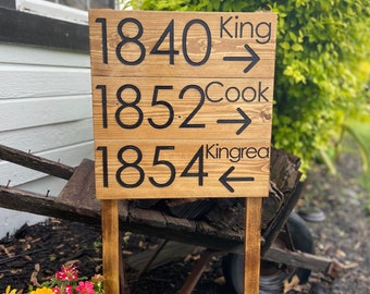 Curb Appeal Estate Sign Driveway Sign Custom Road Sign Address Marker ...