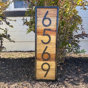 House Numbers Rustic Modern Oversized | 7 Inch Metal Number Sign for ...